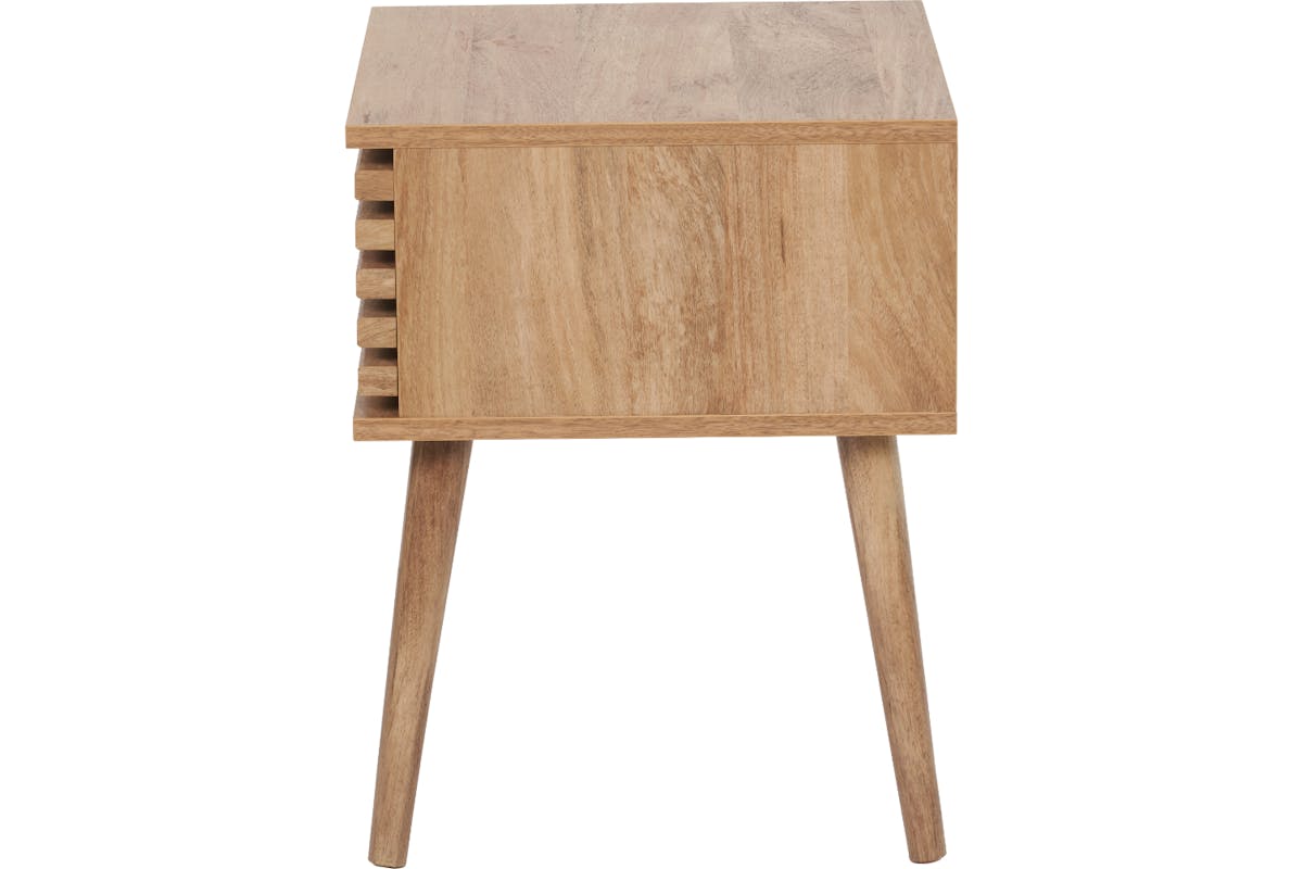 Larvik Wood Bedside Locker 1 Drawer Natural