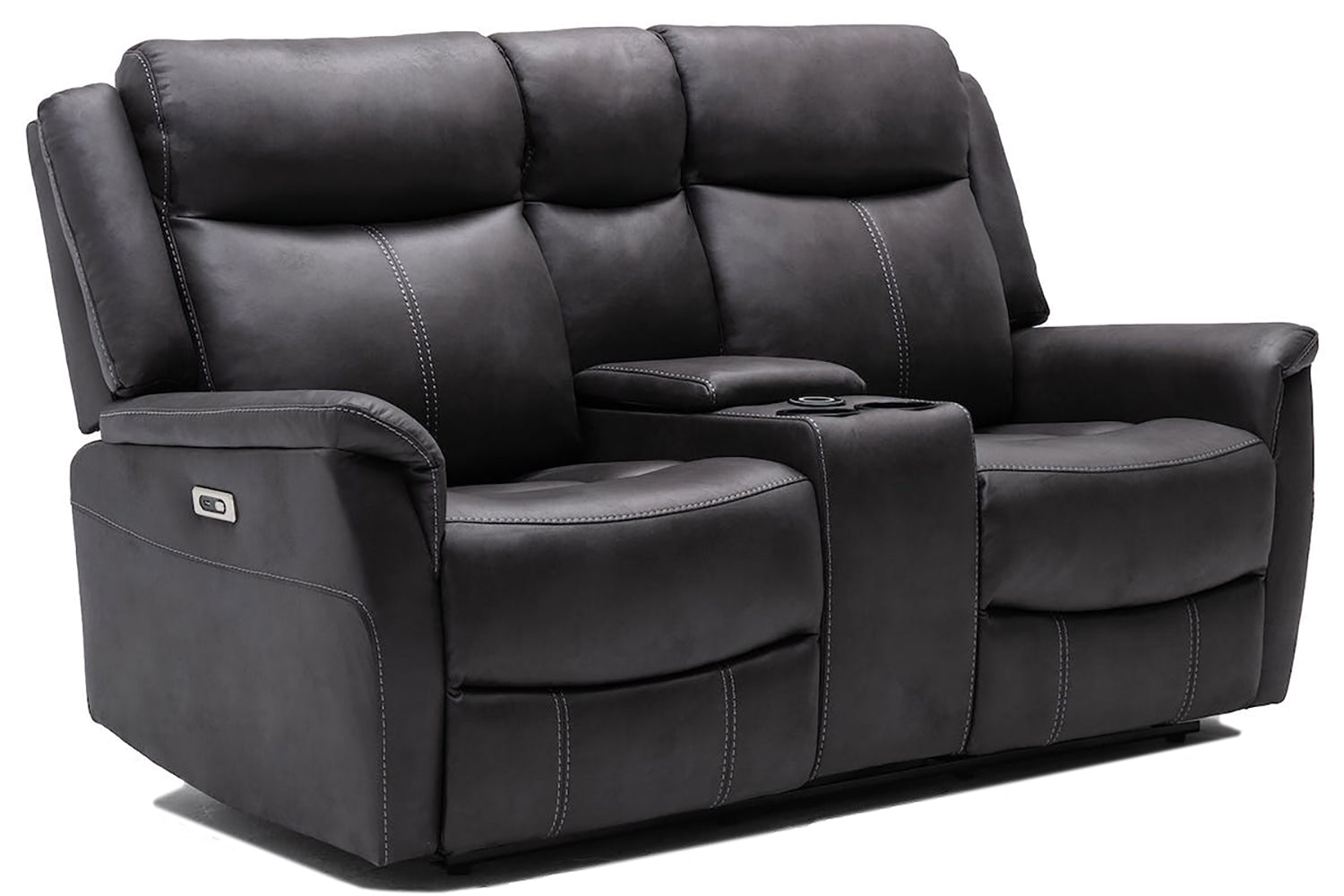 2 seater sofa with console store