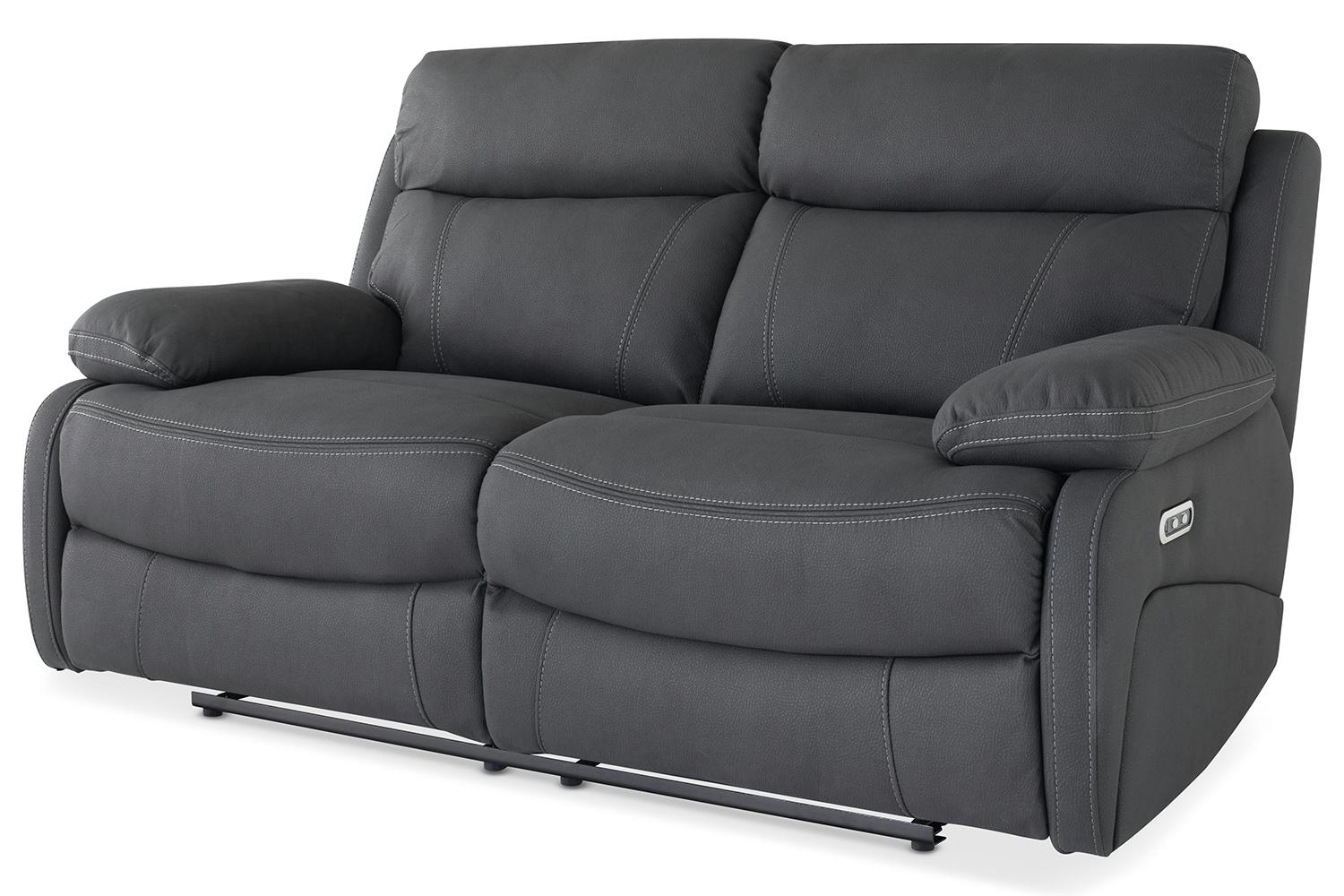 Hardy 2 Seater USB Power Recliner Grey